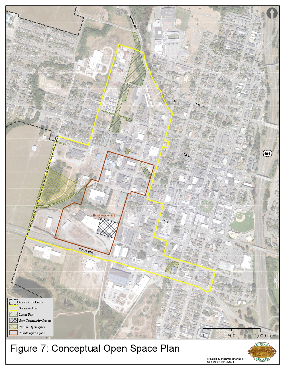 Arcata Gateway Aerial View