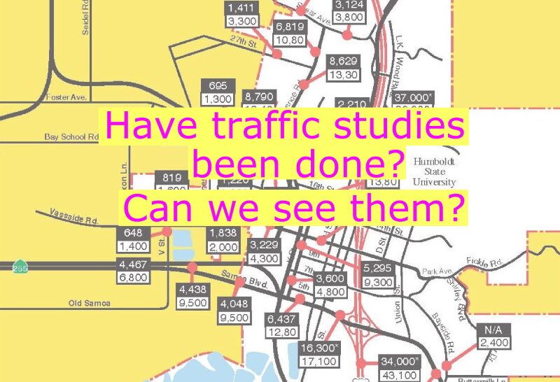 Traffic Studies, Anyone? - Information for the Future of Arcata